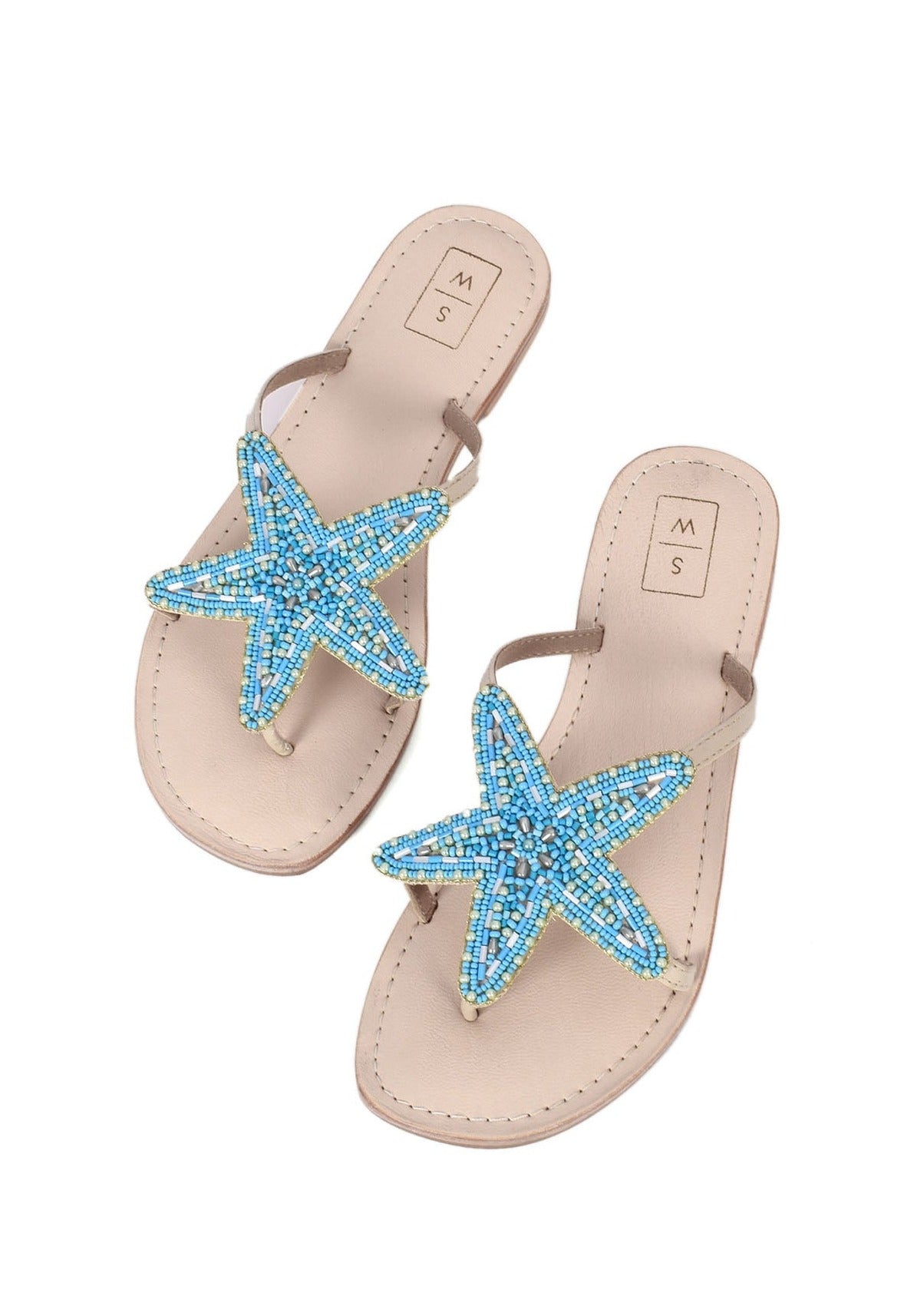 Lucy Turquoise Starfish Sandal