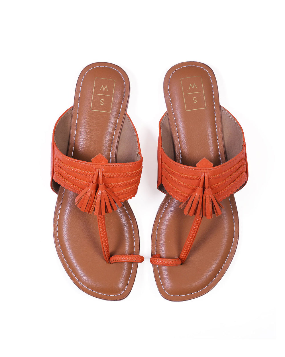 Ada Orange Kohlapuri Sandal